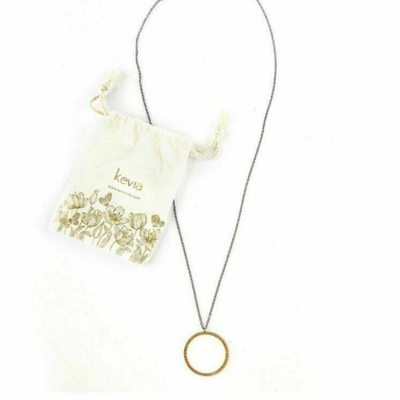 Kevia | Jewelry | Kevia Style Circle Pendant Long Necklace | Poshmark